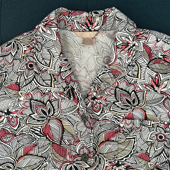 White Stag | Tops | Vintage White Stag Tropical Print Button Up Blouse | Poshmark